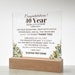 40 Years of Service Work Anniversary, Personalized Acrylic Plaque ...