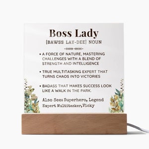 Custom Boss Lady Definition Boss Personalised Appreciation - Etsy