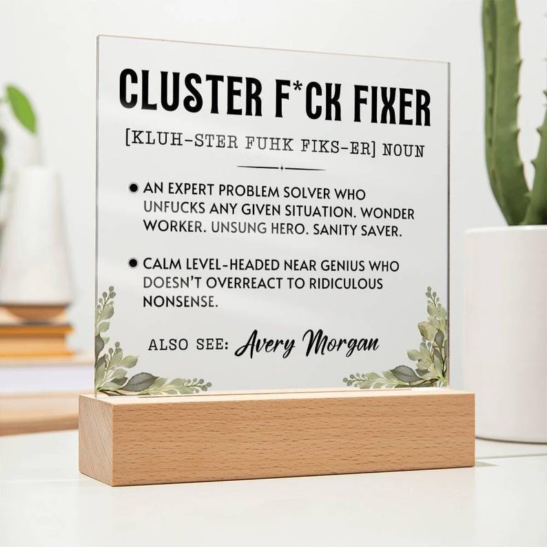 Funny Coworker Gift Office Decor, Boss Day, Teacher Appreciation ...