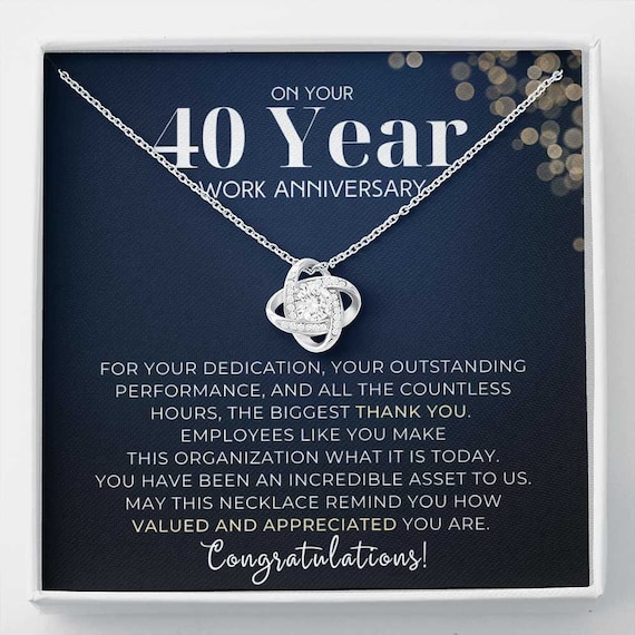 40th Employee Appreciation Day Thank You Years of Service | Etsy