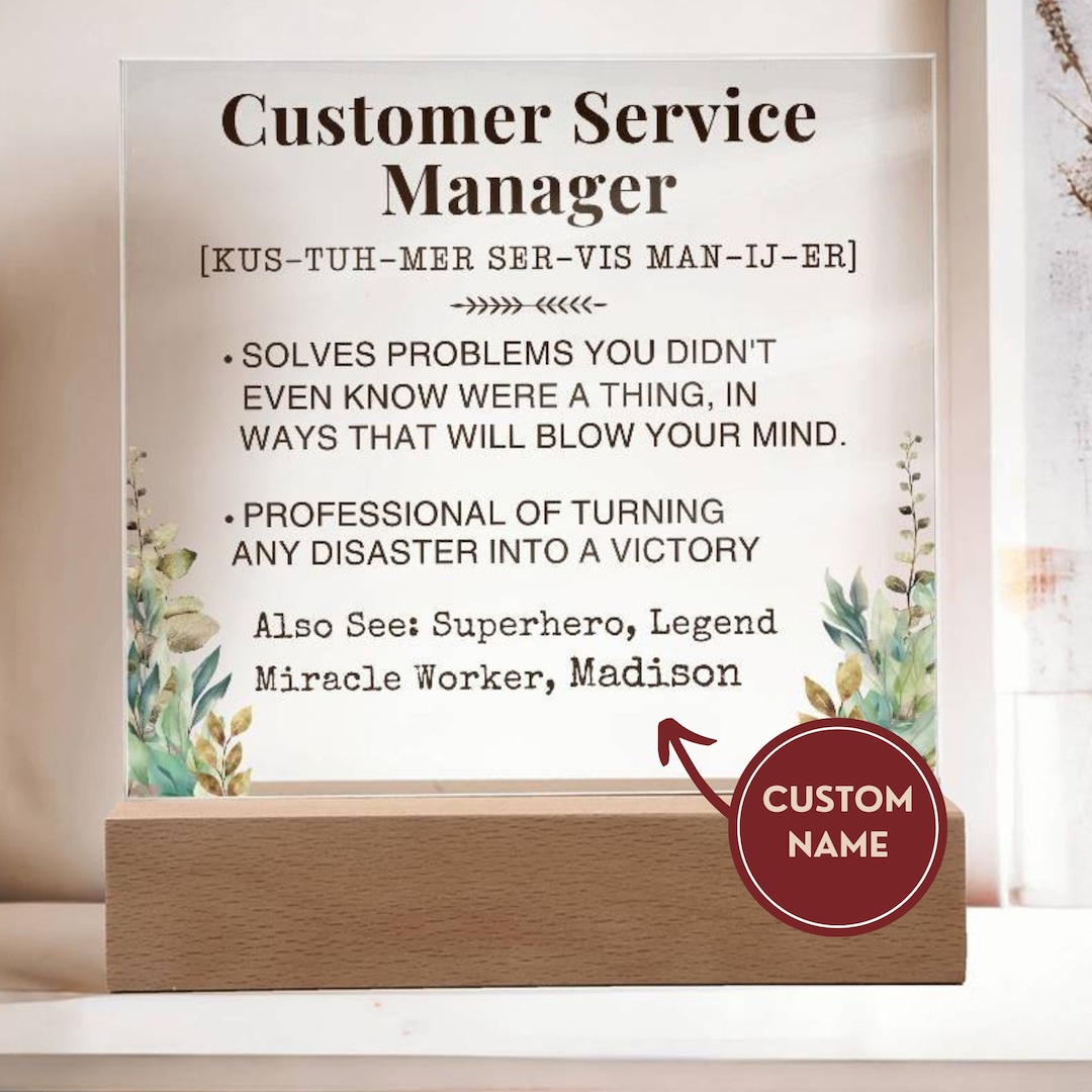 Customer Service Custom Administrative Professional Coworker Gift, Work ...