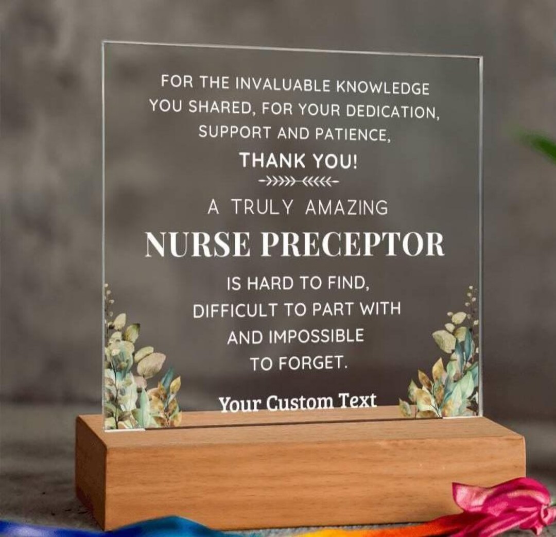 Nurse Preceptor Personalized Gift Thank You | Hard to Find Impossible ...