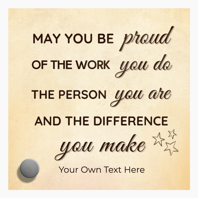 May You Be Proud of the Work You Do Glass Plaque Thank You - Etsy