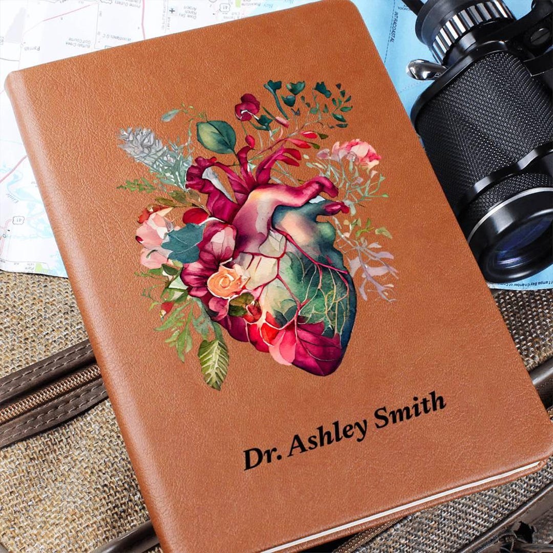 Custom Anatomical Heart Journal Cardiologist Gift for Medical Student ...