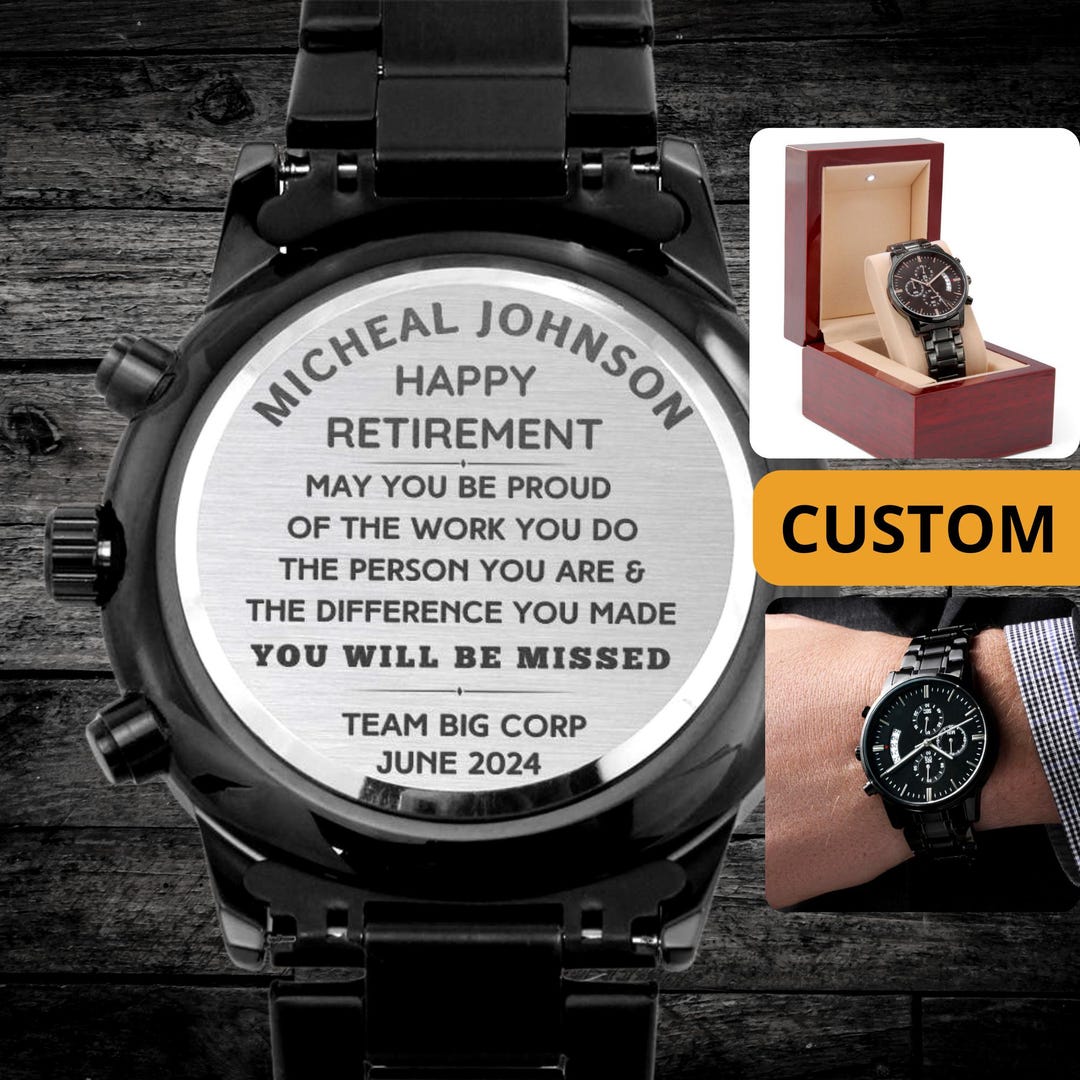 Retirement Watch for Farewell Work Employee Appreciation Gift ...