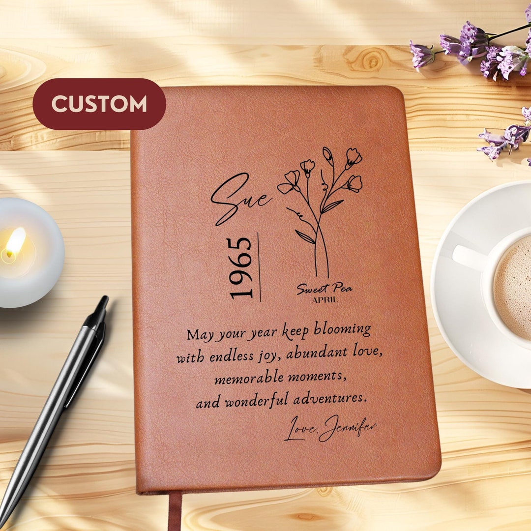 Birthflower 60th Birthday Gift for Her- Custom Birth Flower Birthday ...