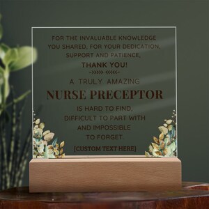 Nurse Preceptor Personalized Gift Thank You | Hard to Find Impossible ...