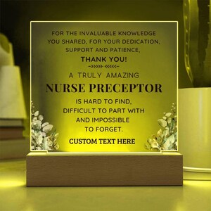 Nurse Preceptor Personalized Gift Thank You | Hard to Find Impossible ...