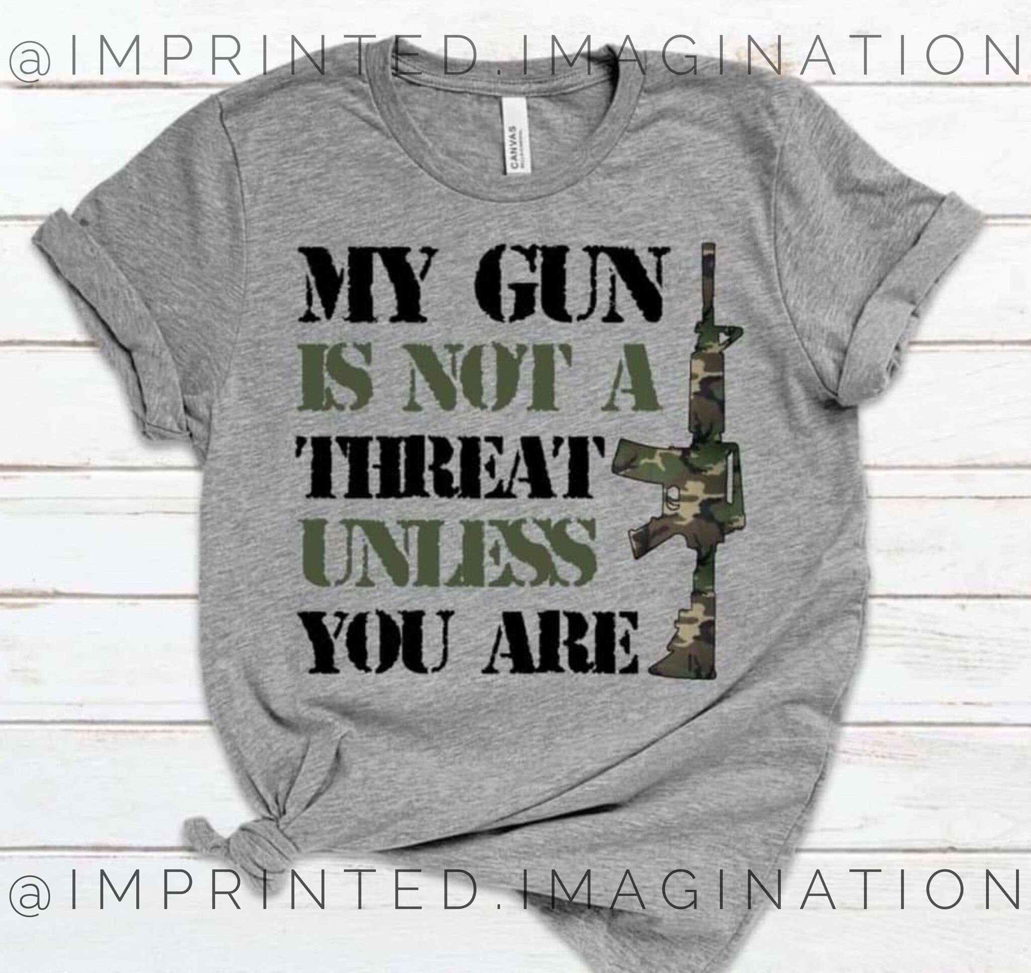 My Gun is Not A Threat PNG - Etsy