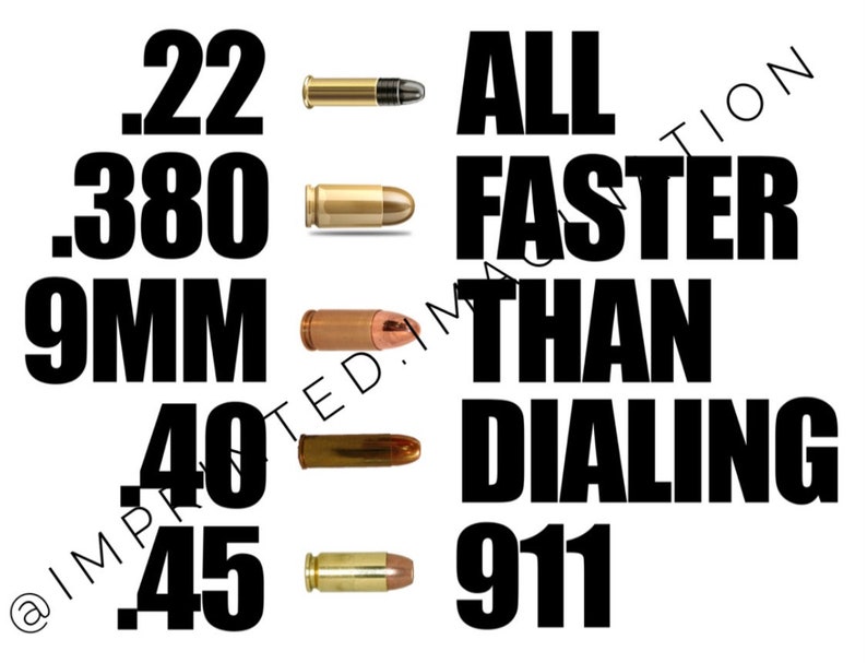 Faster Than Dialing 911 - Bullets, PNG Bundle - Etsy