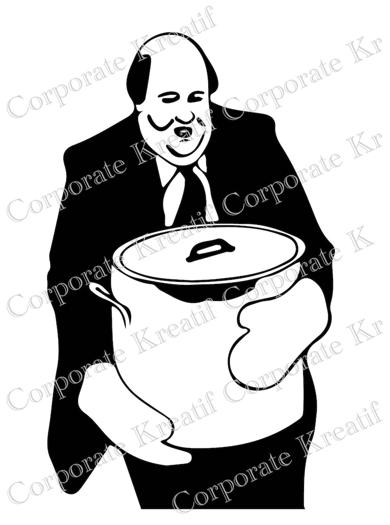 Kevin Chili SVG the Office Svg Png Dxf Jpg Svg - Etsy Hong Kong