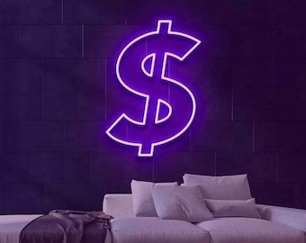 Led Dollar Sign - Etsy