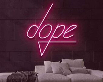 Dope Neon Sign - Etsy UK
