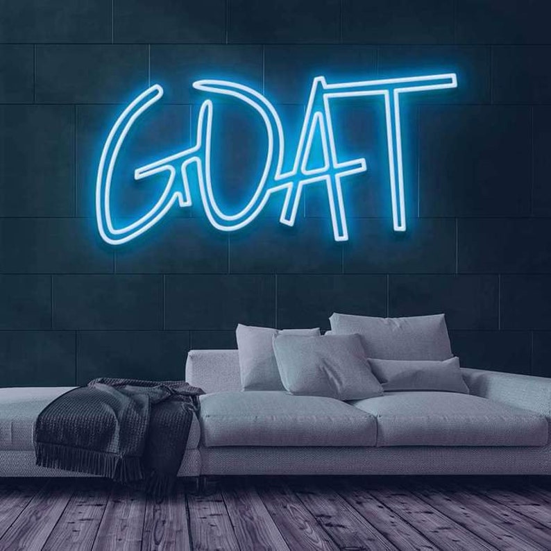 GOAT Neon Sign LED Neon Sign Neon Wall Art Neon Light - Etsy