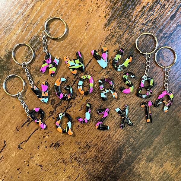 Alphabet Keychain - Etsy
