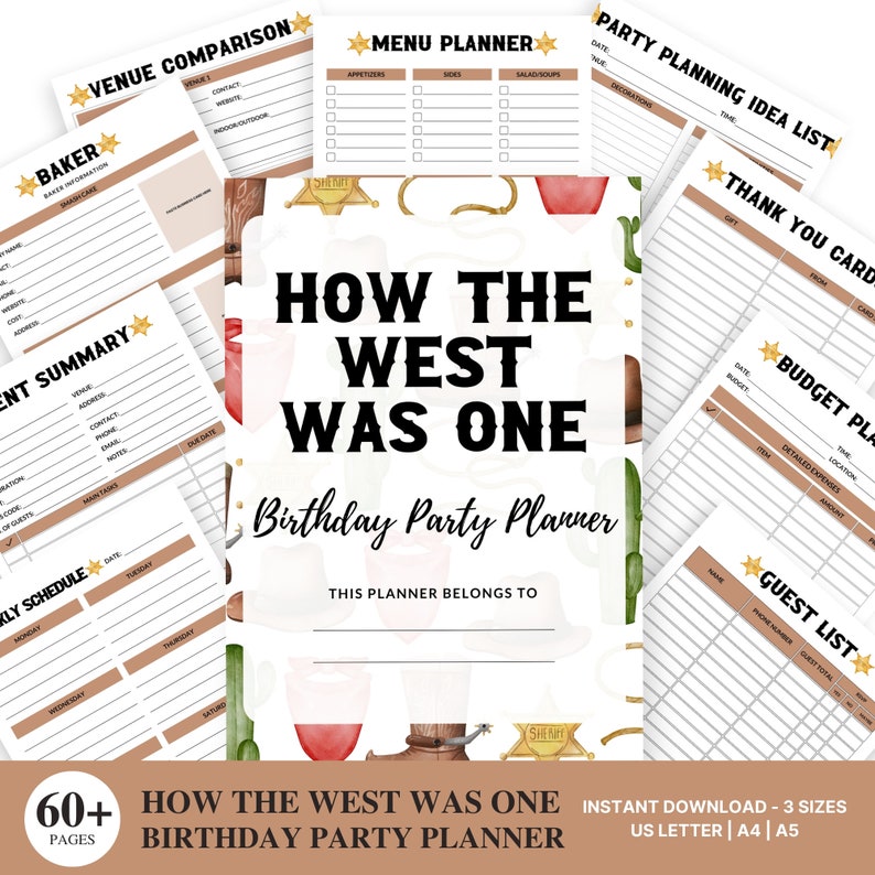 How the West Was One Birthday Party Planner Western Birthday Party ...