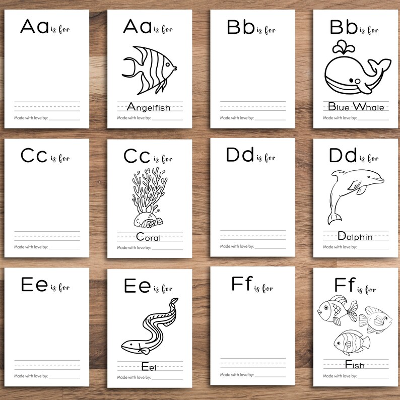 Baby's First ABC Book | One-der the Sea | Ocean ABC Book | Baby Shower ...