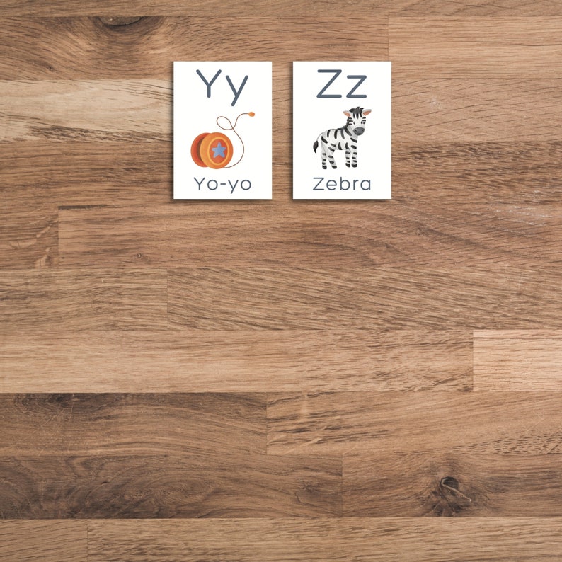 Printable Alphabet Flashcard, ABC Card for Toddler, Homeschool Learning ...