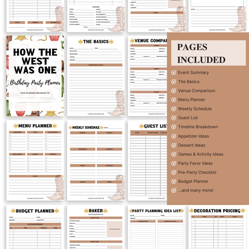 How the West Was One Birthday Party Planner Western Birthday Party ...