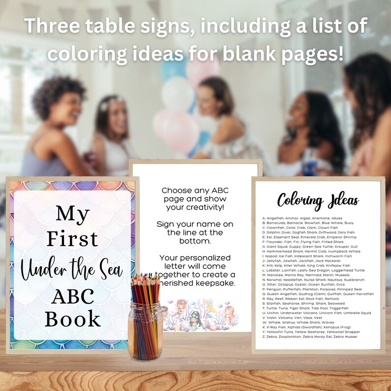 Baby's First ABC Book | One-der the Sea | Ocean ABC Book | Baby Shower ...