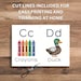 Printable Alphabet Flashcard, ABC Card for Toddler, Homeschool Learning ...