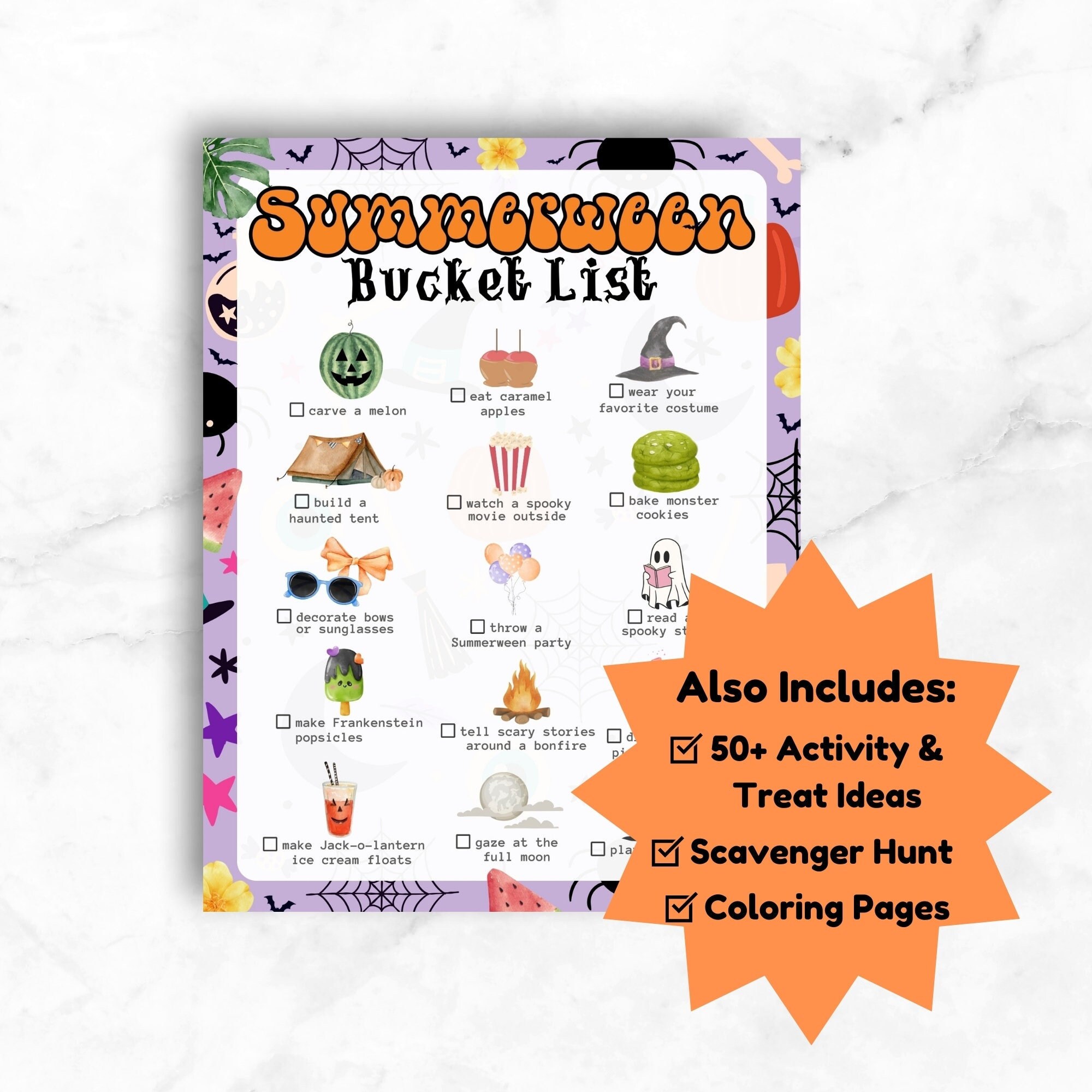 Summerween Bucket List | Summer Activities for Kids | Summer Activity ...