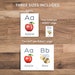 Printable Alphabet Flashcard, ABC Card for Toddler, Homeschool Learning ...