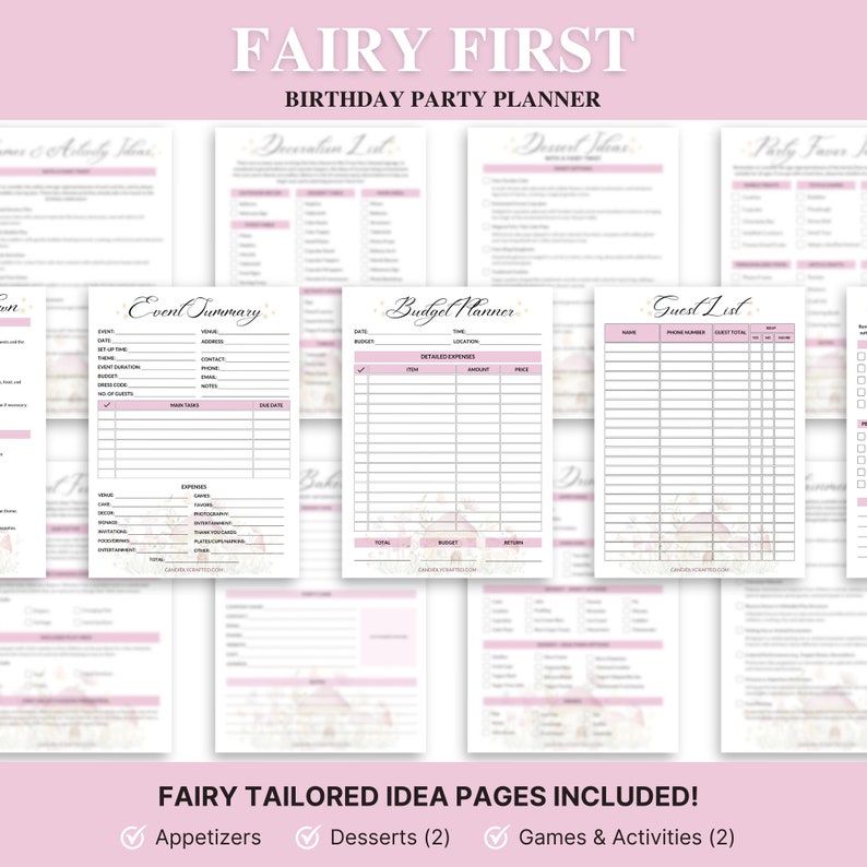Fairy First Birthday Party Planner | Party Planner | Event Planner ...