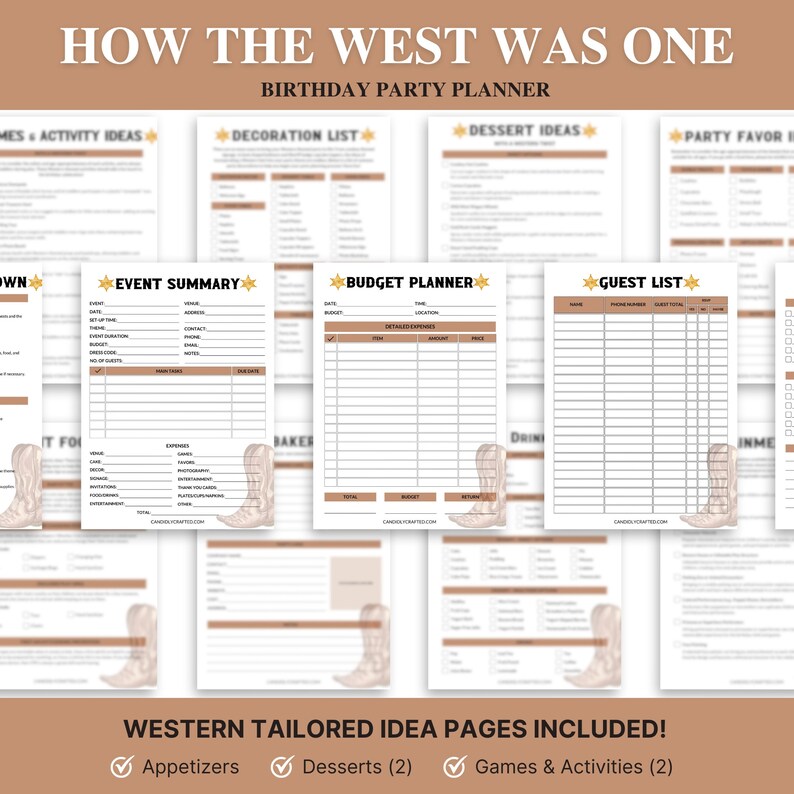 How the West Was One Birthday Party Planner Western Birthday Party ...