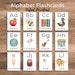 Printable Alphabet Flashcard, ABC Card for Toddler, Homeschool Learning ...