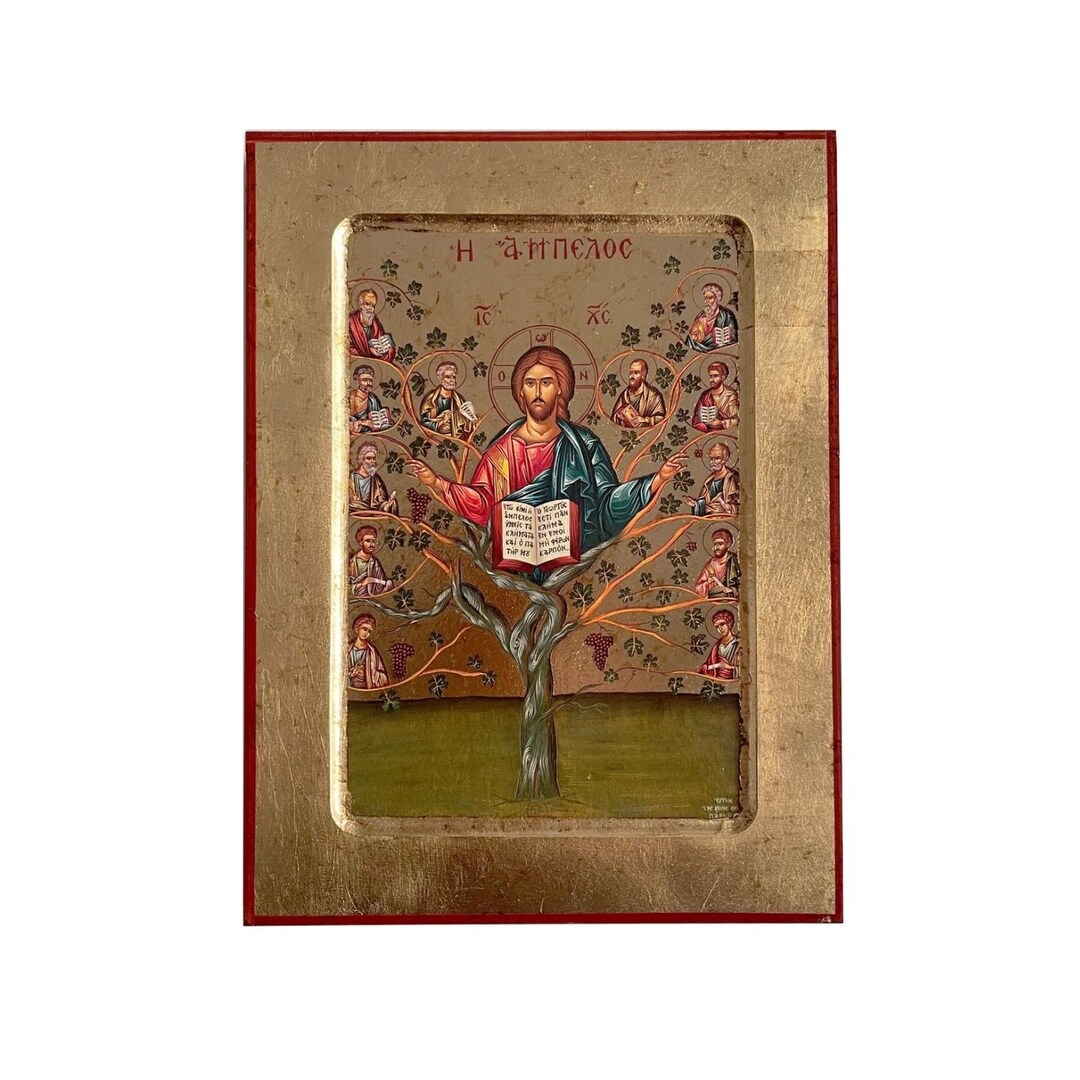Byzantine Wooden Icon, 10x13 Cm, Tree of Life - Etsy