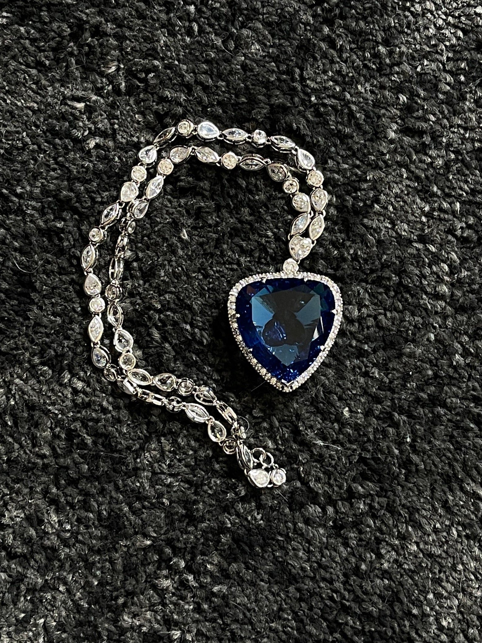 Titanic Heart of the Ocean Replica Necklace With 925 Sterling - Etsy