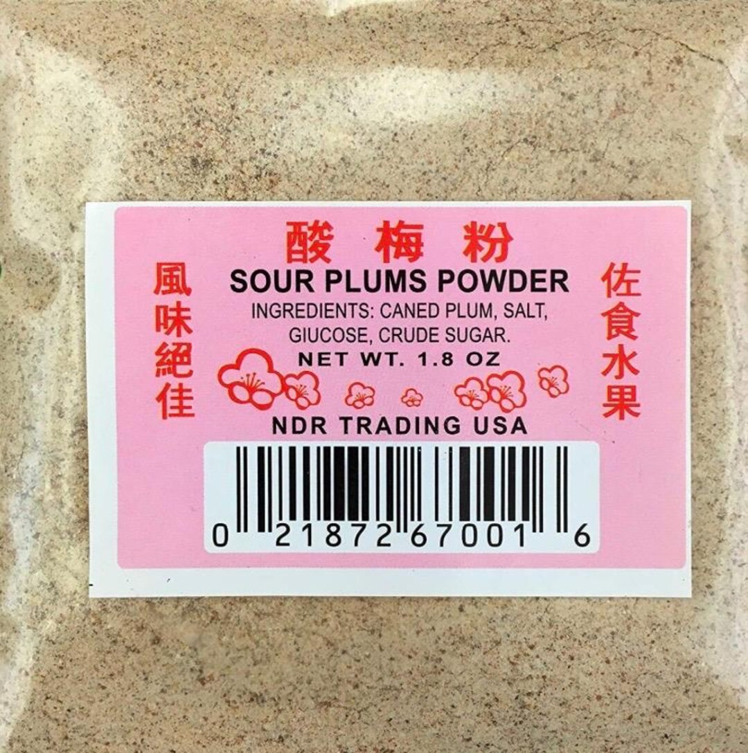 NDR Li Hing Mui Plum Powder Hawaii Taiwain Favorite Snack Fruit Dip ...
