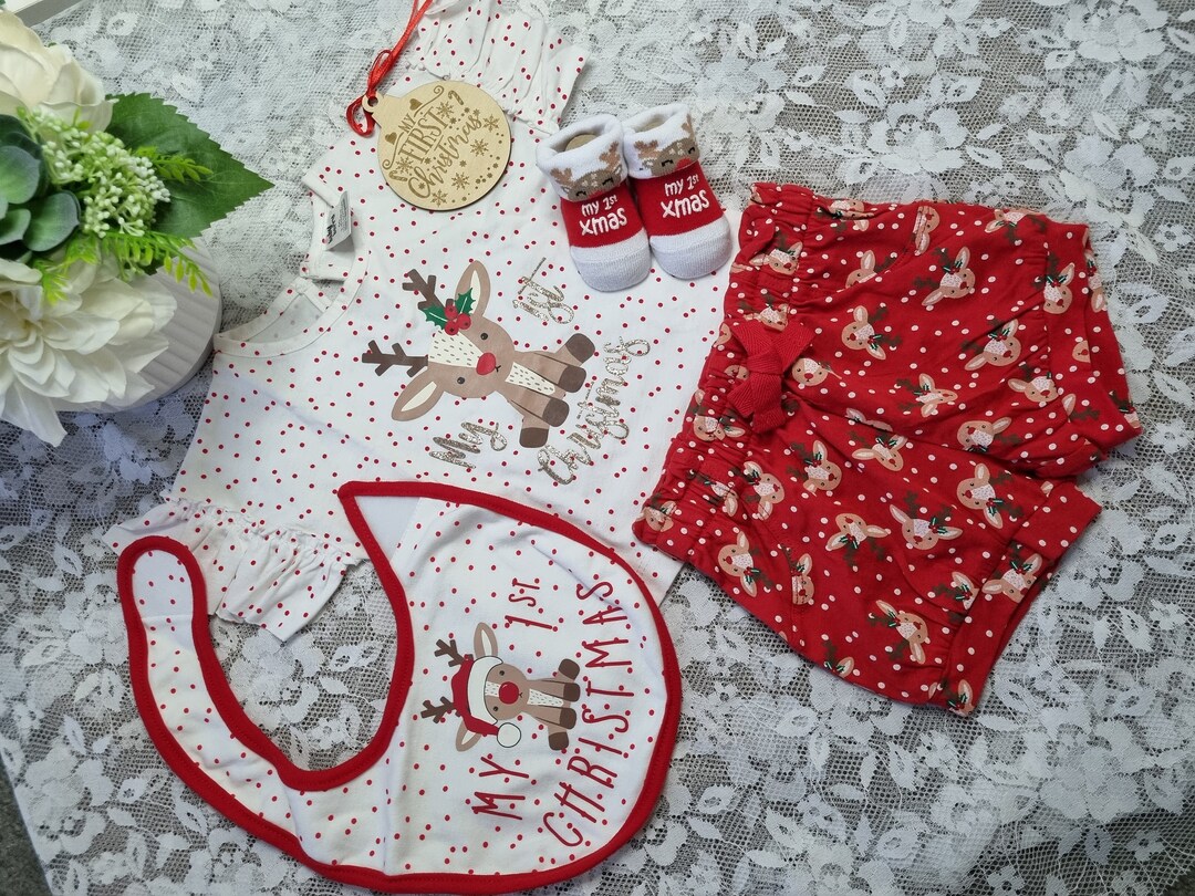 Reindeer My 1st Christmas Gift Box Set - Etsy