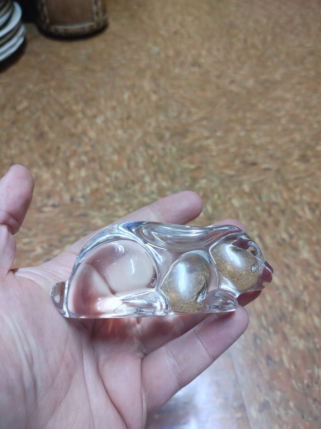 Princess House Pets 24% Lead Crystal Rabbit Paperweight - Etsy