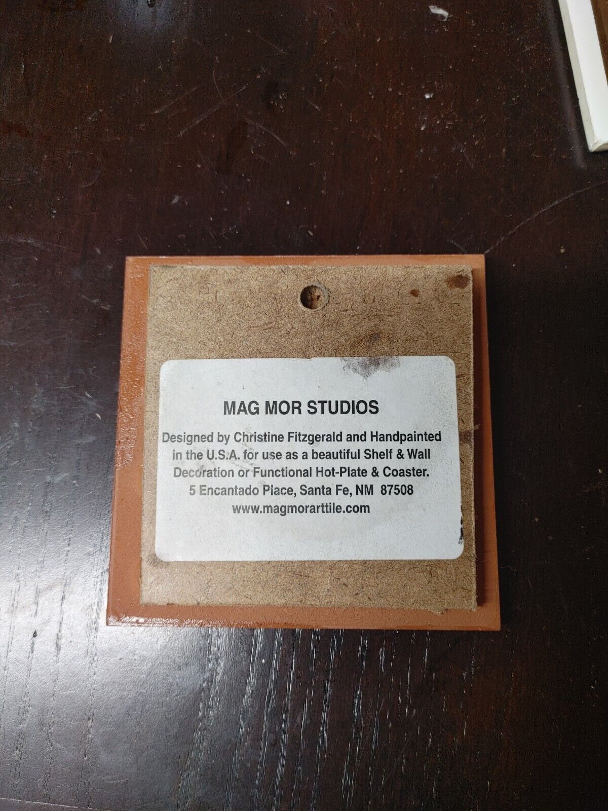 Vintage Mag Mor Studios Santa Fe NM Art Tile Christine Fitzgerald - Etsy