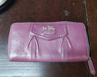 Purple Coach Wallet - Etsy
