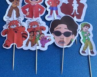 Turning Red Cupcake Topper - Etsy