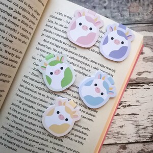 Squishmallow Cute Cow Magnetic Bookmark, Animal, Glossy - Etsy