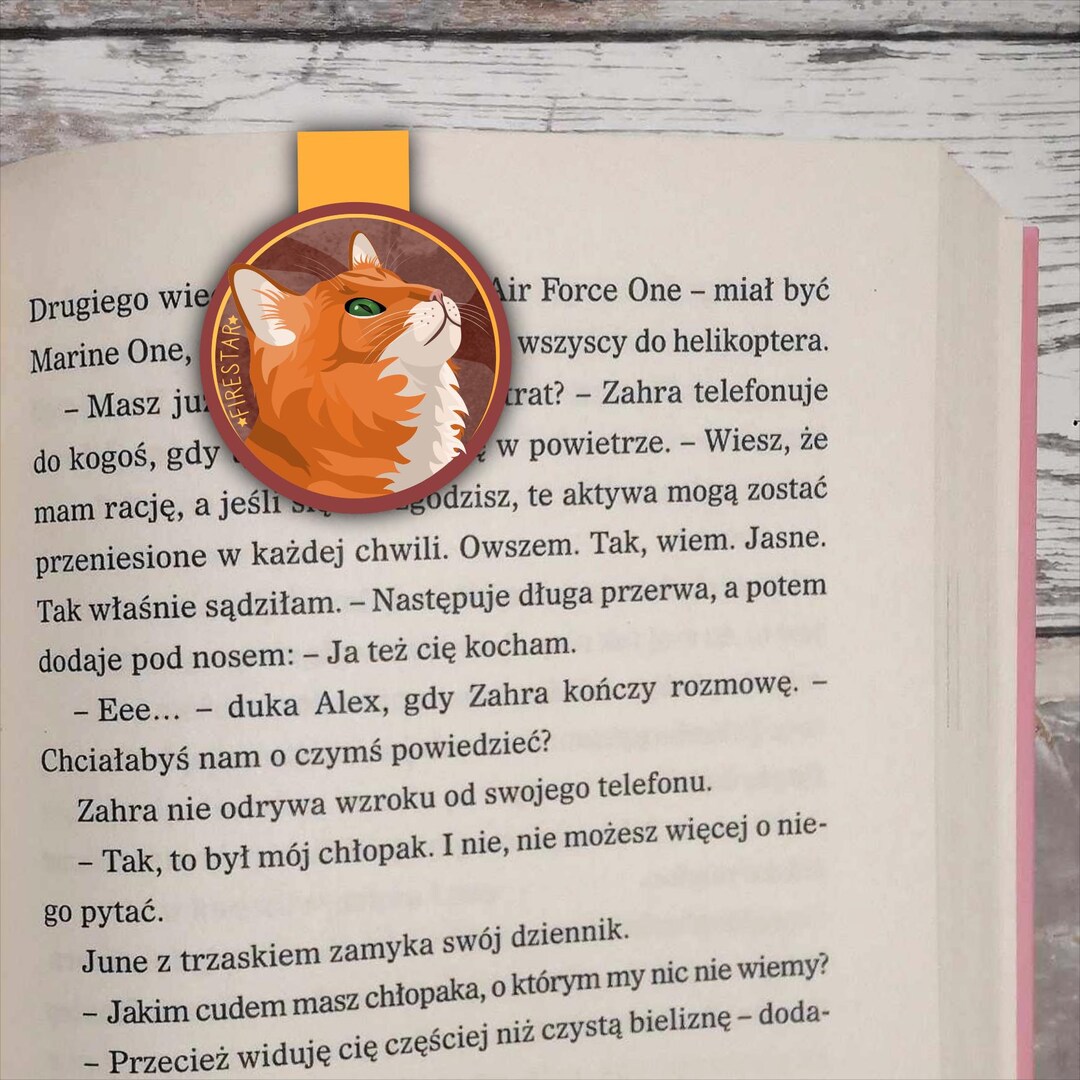 Warrior Cat Magnetic Bookmark, Firestar - Etsy