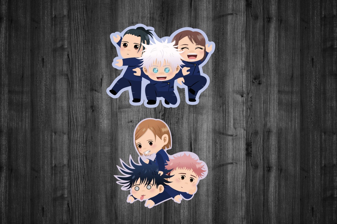 Jujutsu Kaisen Trio Sticker, Gojo Satoru, Geto Suguru, Shoko Ieiri ...