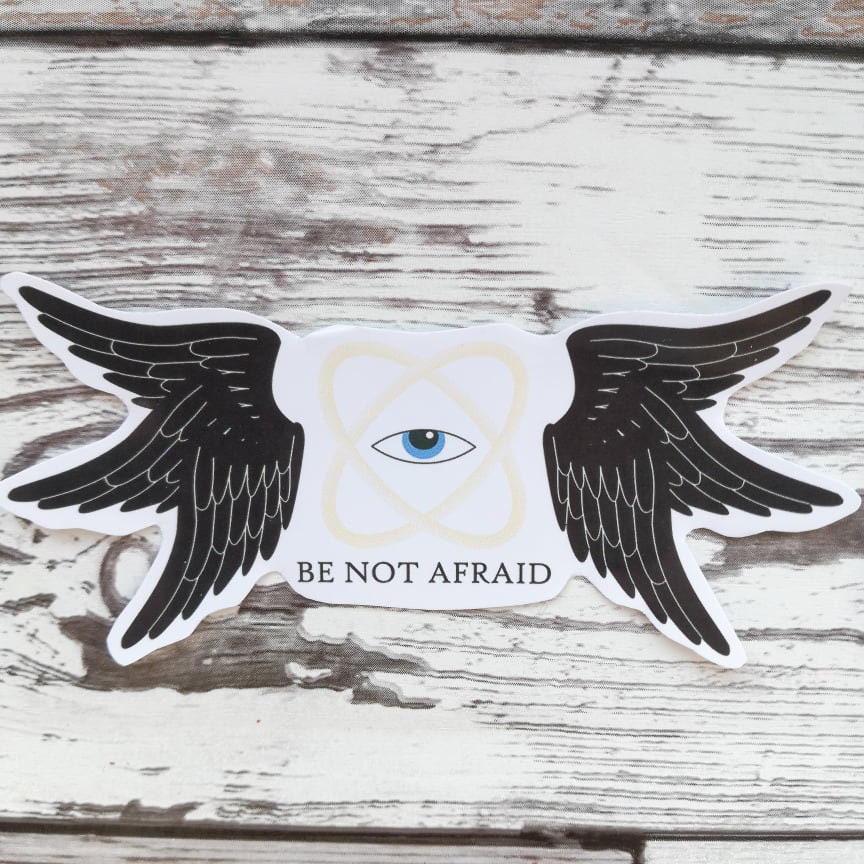 Angel True Form Sticker Castiel Supernatural Wings Be Not - Etsy