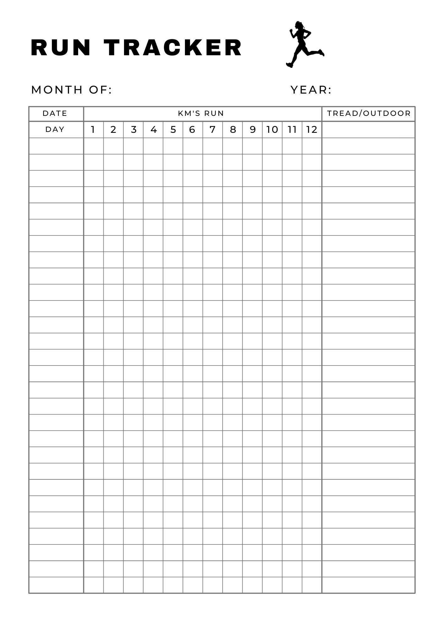 The Ultimate Running Tracker and Performance Journal PDF Download - Etsy