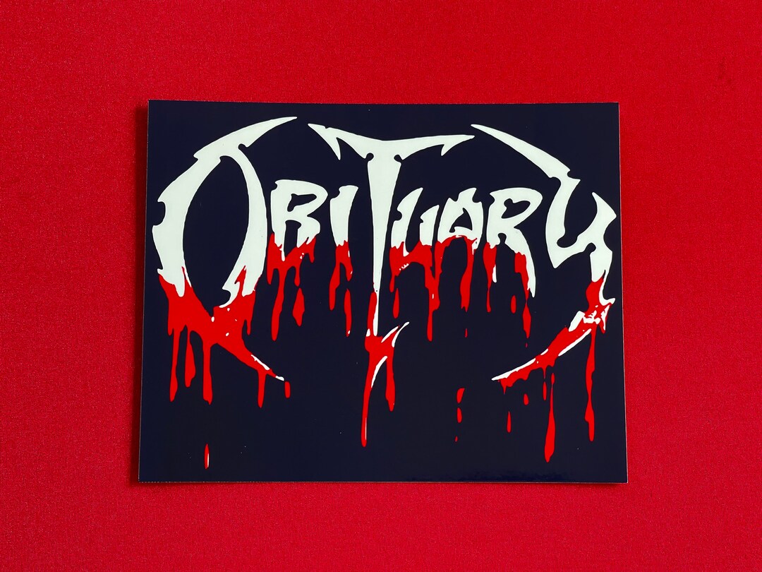 Obituary Bloody Sticker Heavy Metal Sticker Vinyl Sticker Glossy Die ...