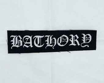 BATHORY hammerheart Shield Woven Patch Gold Version Viking Black Metal ...