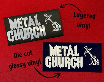 Custom Heavy Metal Name Strips Personalized Vinyl Decals for - Etsy