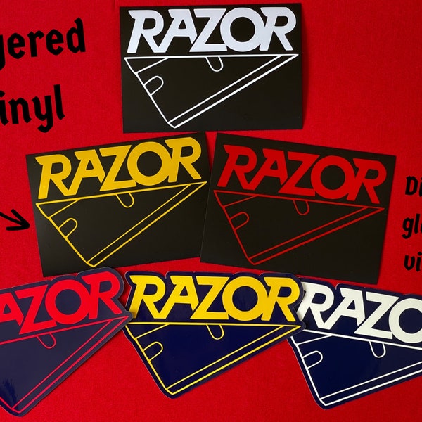 Razor Sticker - Etsy