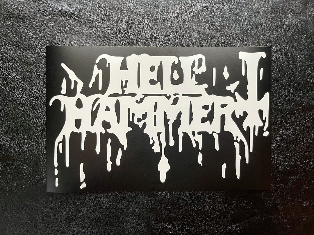 Hellhammer Sticker Heavy Metal Sticker Layered Vinyl - Etsy