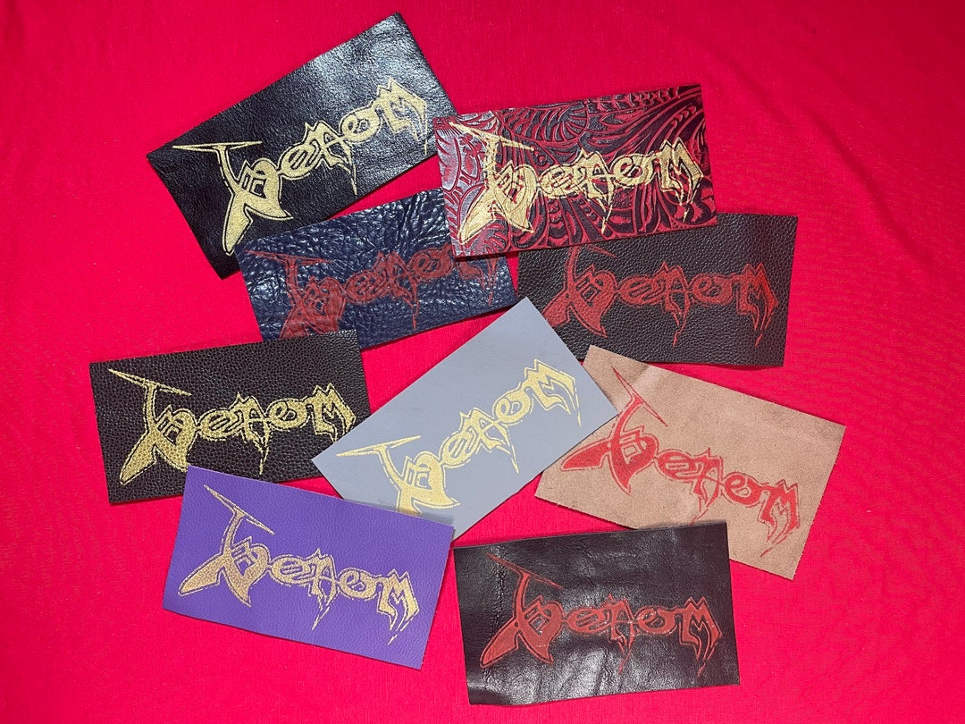Venom Leather Patch Leather Black Metal Patch - Etsy