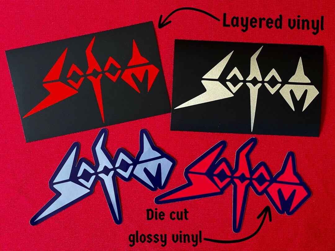Sodom Sticker Heavy Metal Sticker Waterproof Layered Vinyl Sticker Die Cut Glossy Vinyl Decal - Etsy